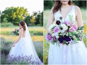 Lavender Styled Shoot at the Lavender Patch in Kansas with Ombre ...