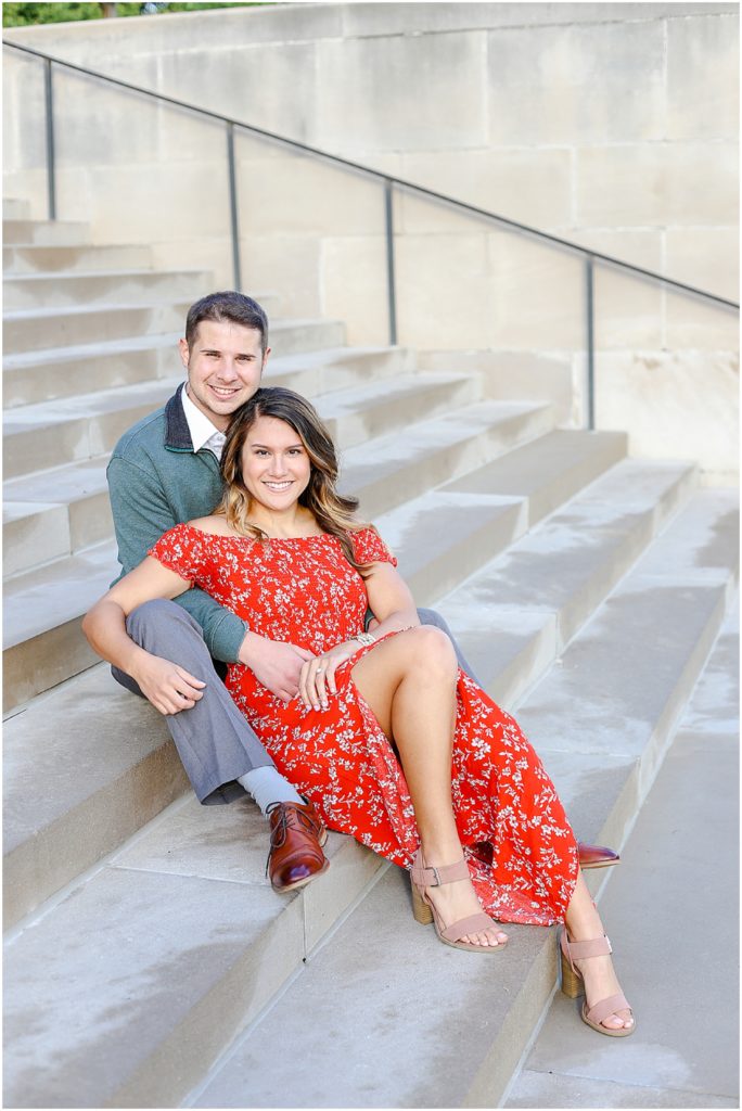 Emily & Cory's Kansas City Engagement Session at Nelson Atkins Museum ...