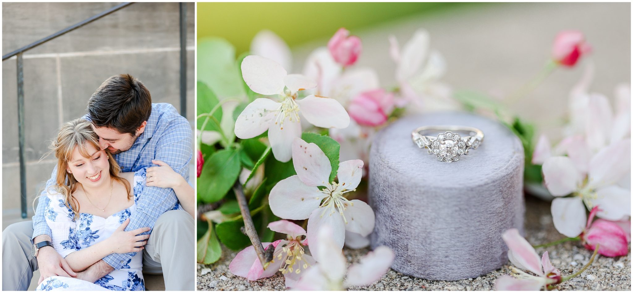 Ali & Connor | Spring Engagement Photos at Nelson Atkins Museum in ...