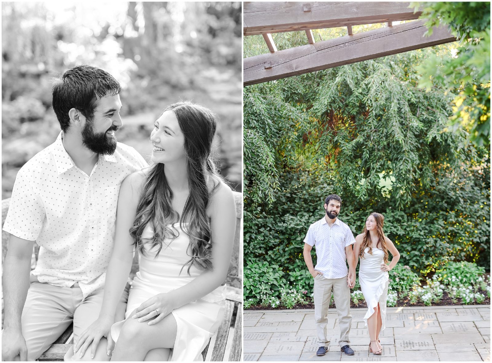 Romantic Summer Engagement at the Overland Park Arboretum | Hailey ...