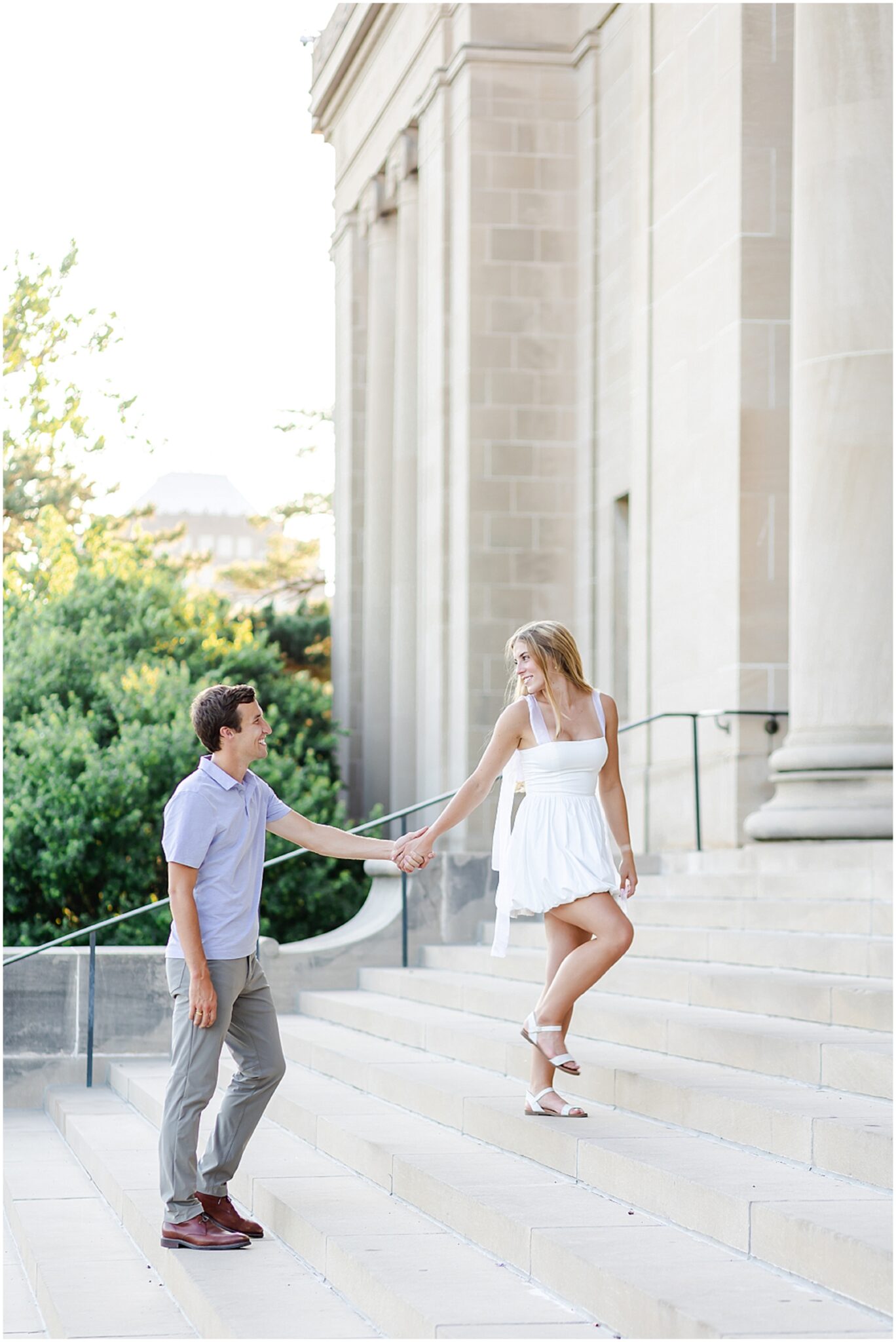 Kansas City Engagement Portraits at Nelson Atkins Museum for Kate ...