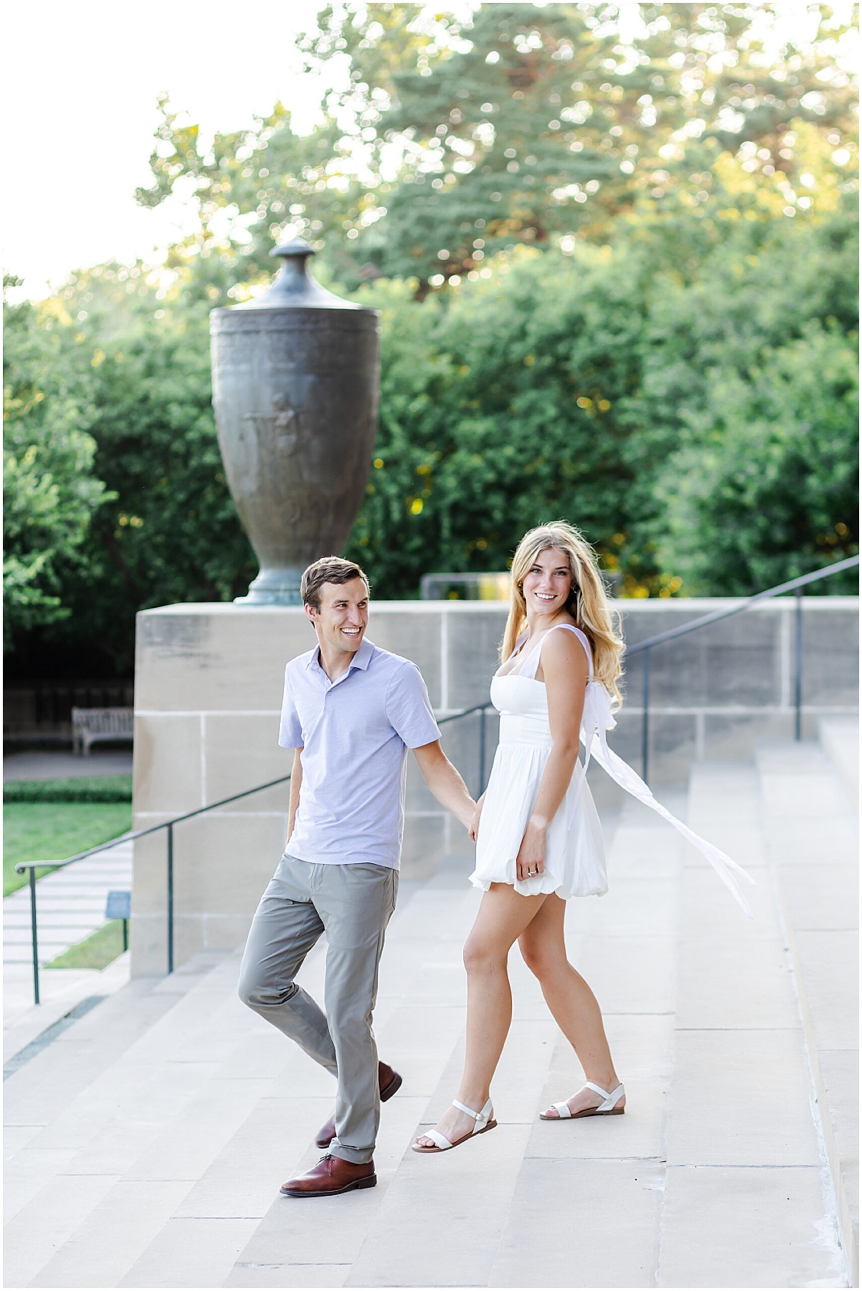 Kansas City Engagement Portraits at Nelson Atkins Museum for Kate ...